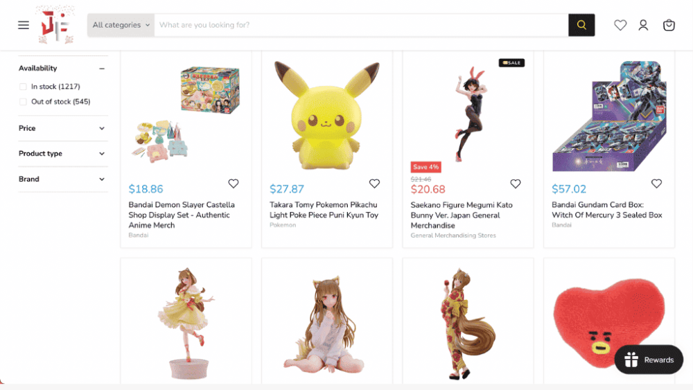 best anime merch websites