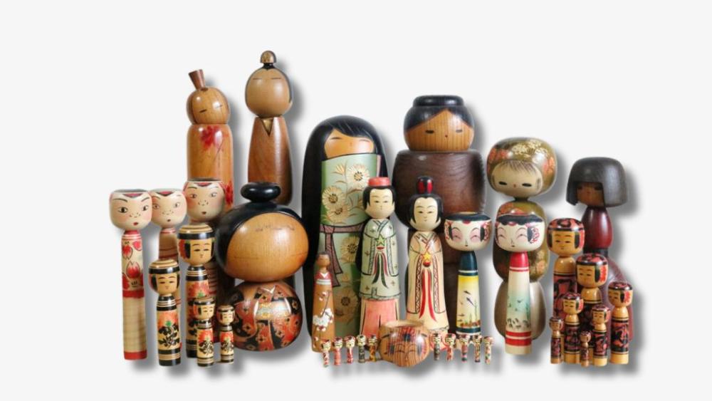 japanese wooden dolls