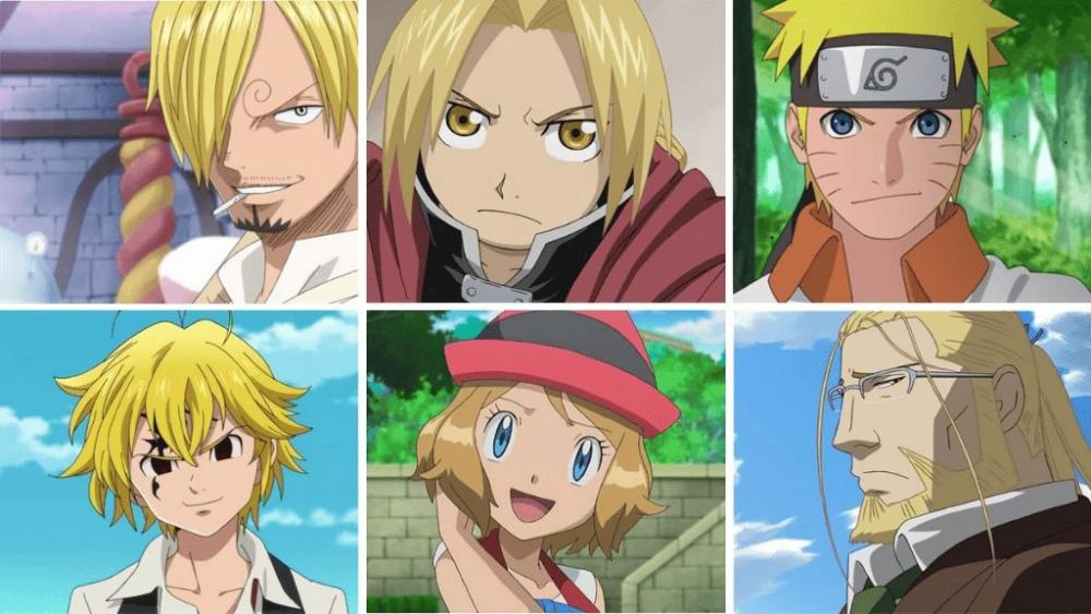 anime characters with blonde hair