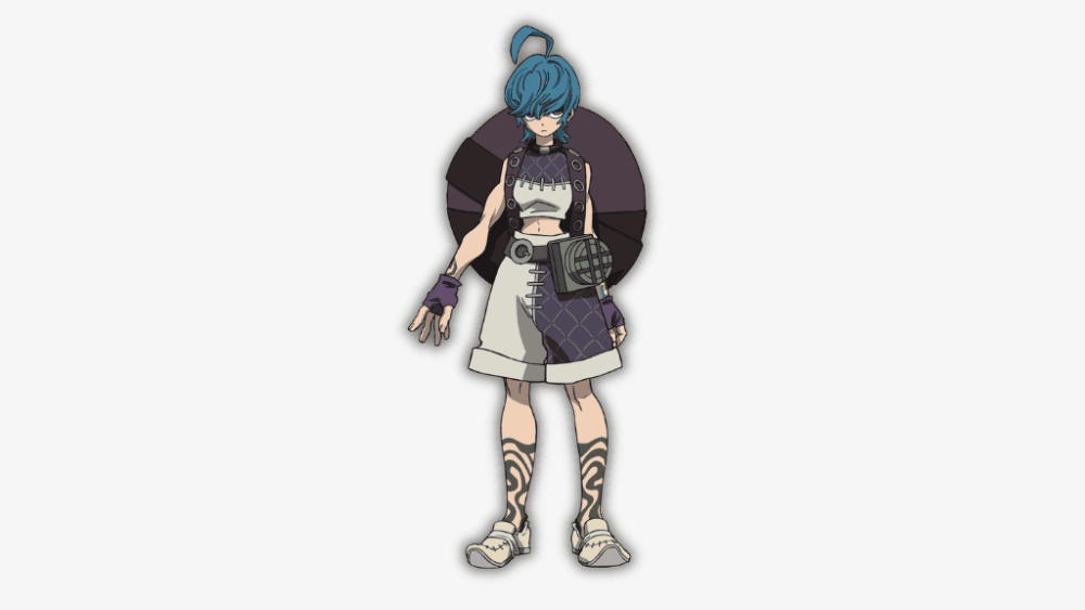 anime characters with blue hair