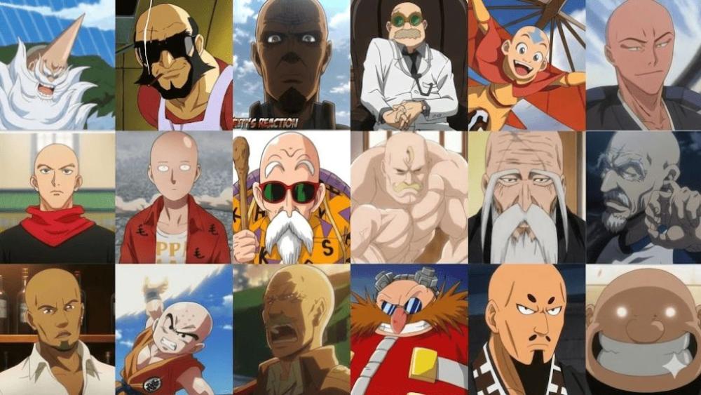 bald anime characters
