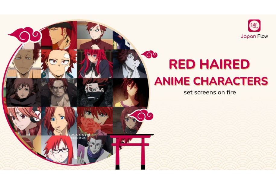 red haired anime characters