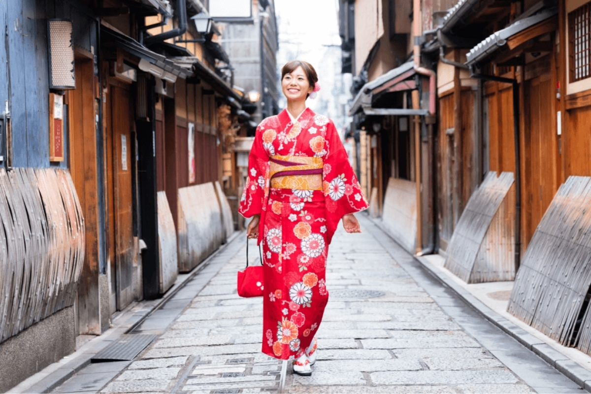 Choose a kimono shape that fits your body