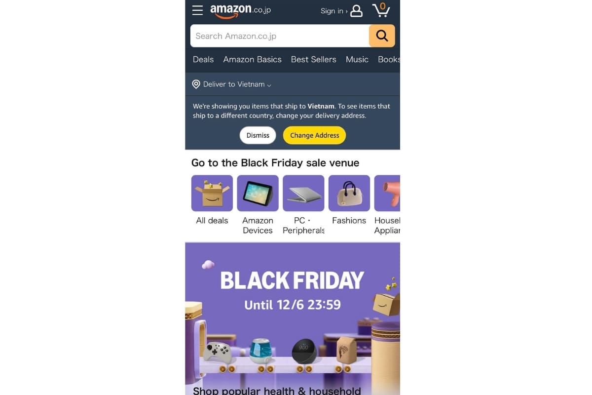 Purchase sportswear on Amazon
