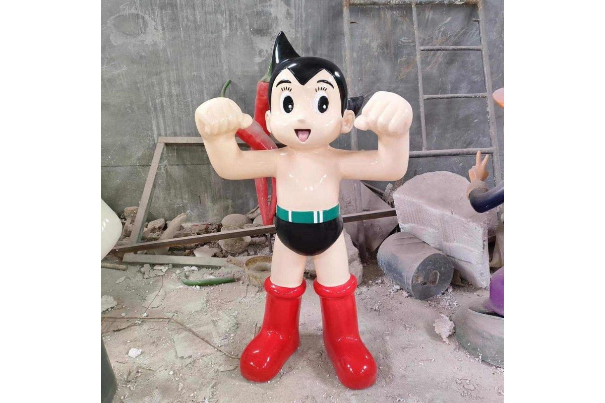 The Life-sized Astro Boy figure is an expensive anime statue