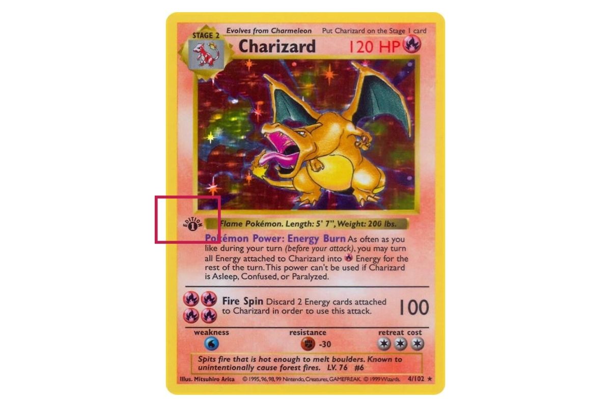 The “Edition 1” logo on the card is the key characteristic of the First ...