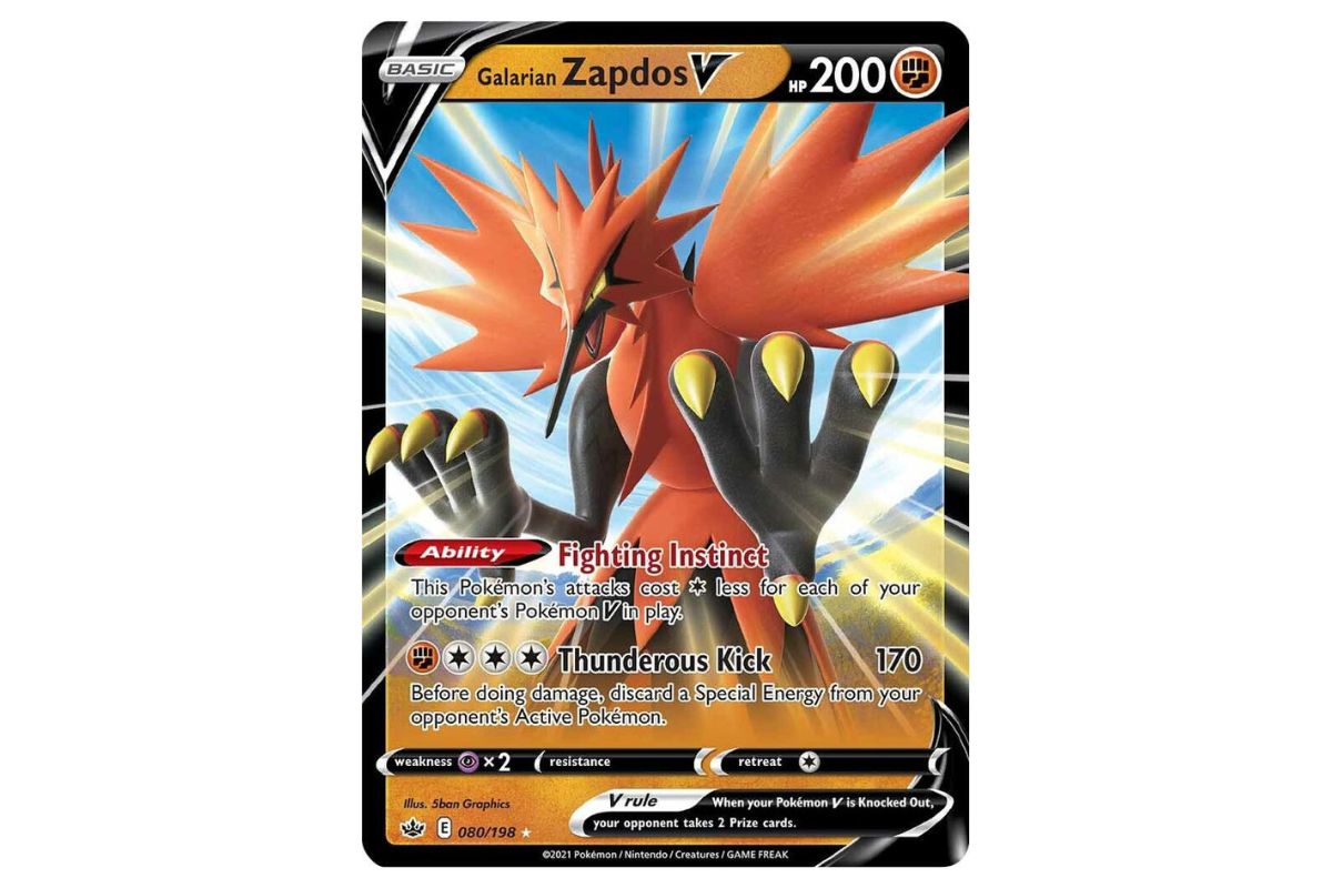 Galarian Zapdos V is a combination of high HP and disruptive attack