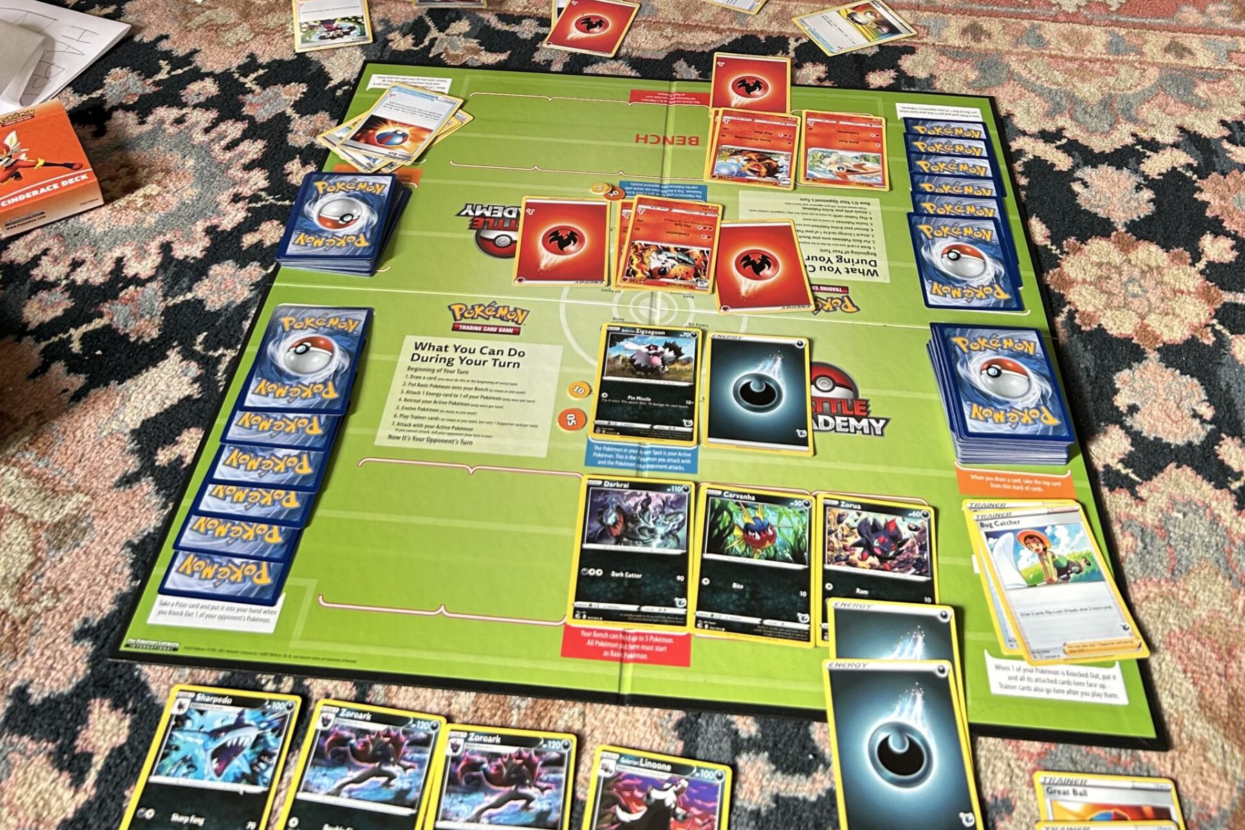 Placing Pokémon in the Active and Bench Spots